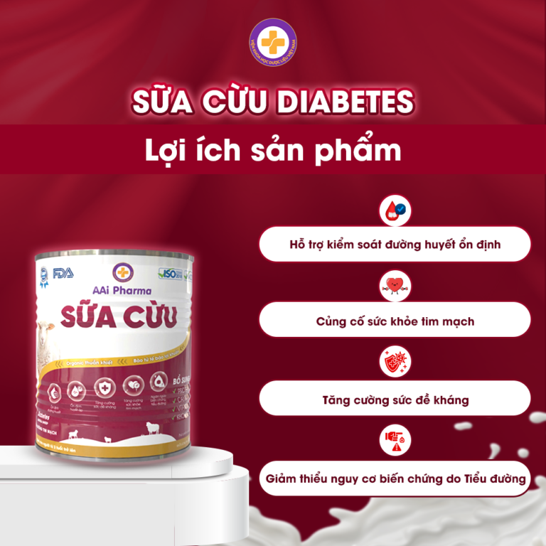 Sữa Cừu Organic Thuần Khiết Tiểu Đường, Tim Mạch 650g (DIABETES ...