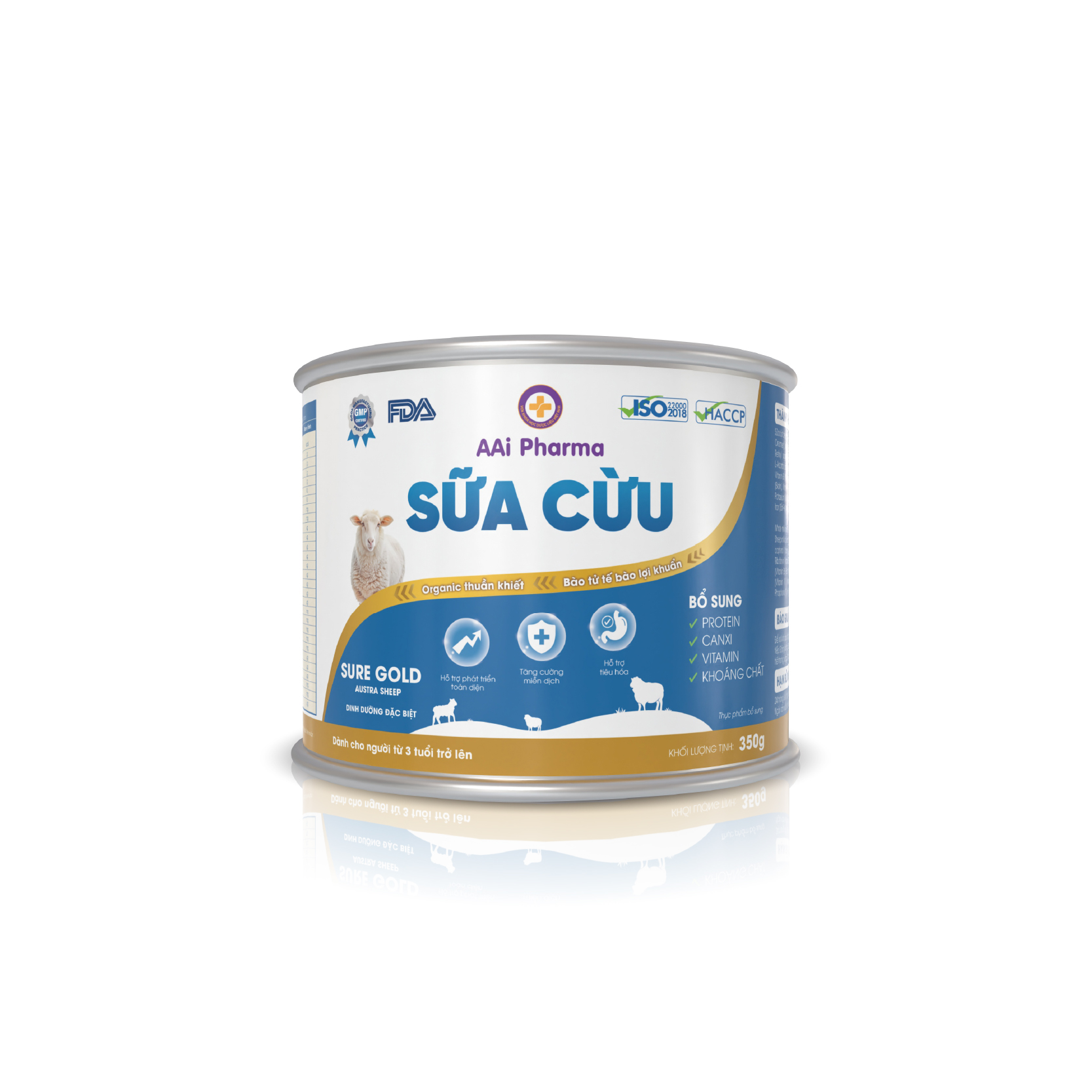 Sữa Cừu Organic Thuần Khiết Dinh Dưỡng Đặc Biệt 350g (SURE GOLD ...