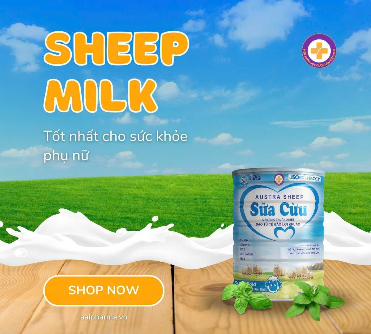 Bảng xếp hạng các loại sữa cừu tốt nhất cho sức khỏe phụ nữ - AAiPharma